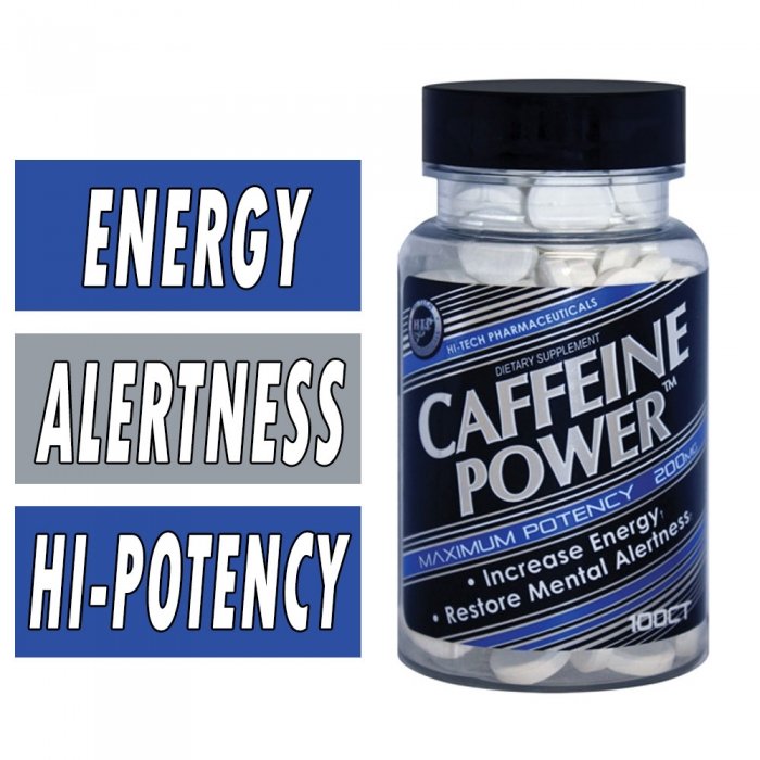 Caffeine Power - Hi Tech Pharmaceuticals - 200 mg - 100 Tablets ...