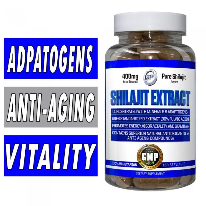 Hi-Tech Pharmaceuticals Shilajit Extract - 400 mg - 100 Capsules - Vig ...